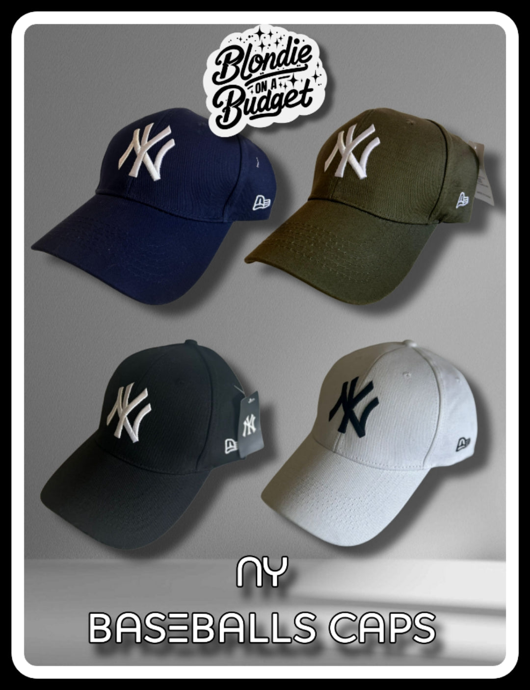NY Baseball Caps – Blondie on a Budget