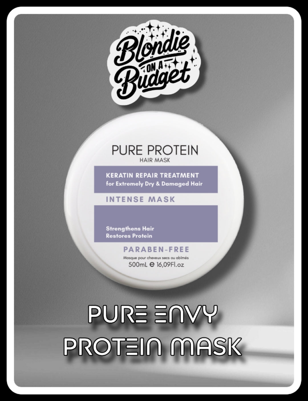 Pure Envy - Protein Mask – Blondie on a Budget